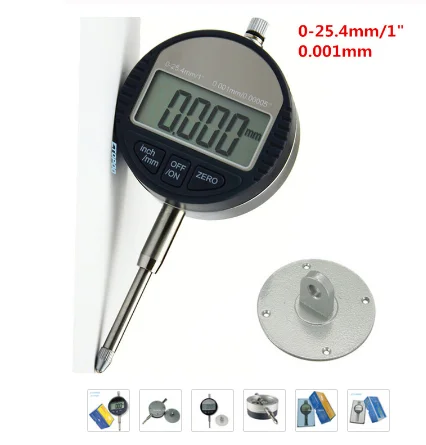 1inch Micron digital indicator 0-25.4mm 0.001mm electronic indicator dial gauge dial indicator ...