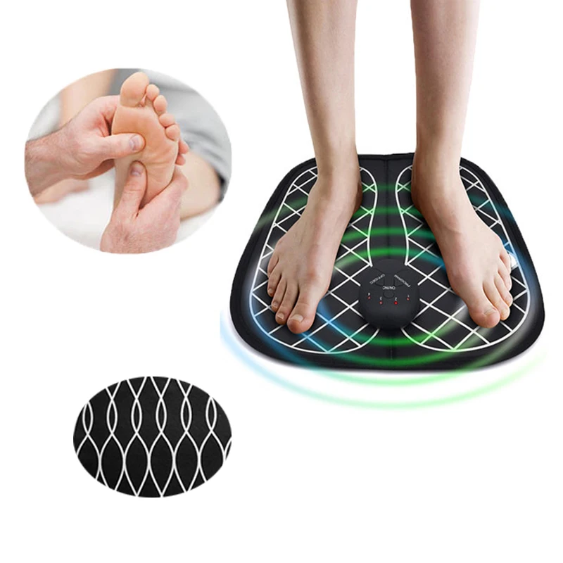 Physiotherapy-Electric-Foot-Massager-Pad-EMS-Pulse-Foot-Vibrator-Feet ...