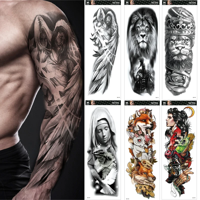 Angel Wings Sleeve Tattoos