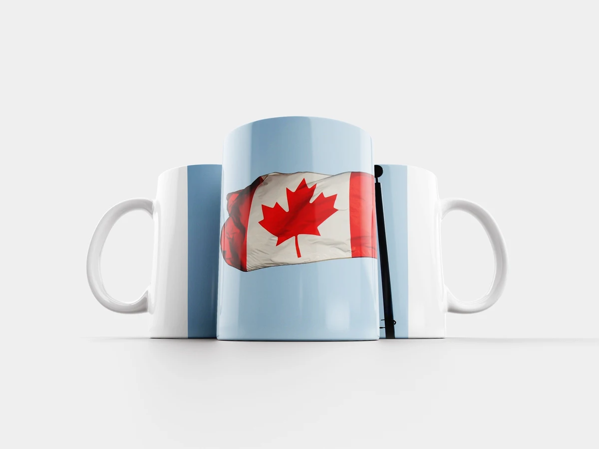 Mug "flag, Canadian, the country's 320 ml mug flag Canadian country ...