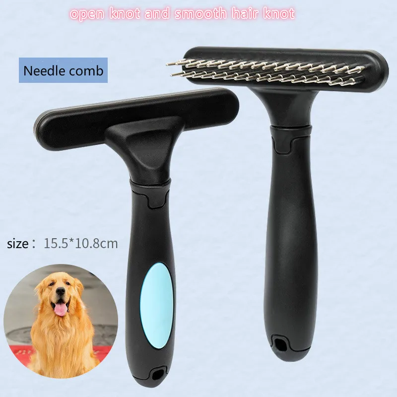 Peine con nudo en 4 colores, peine para perro, peine de doble fila ...