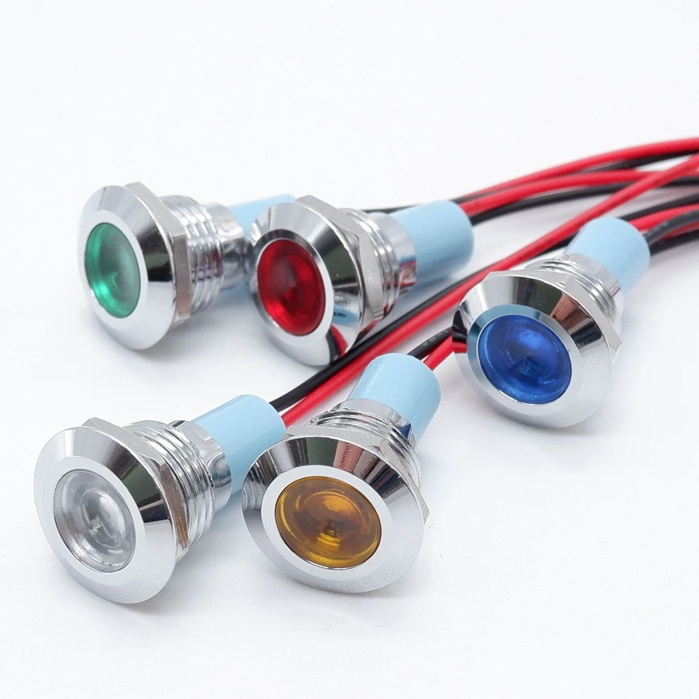12mm-Waterproof-Signal-Lights-Lamp-12V-LED-Indicator-Pilot-Light-Car ...