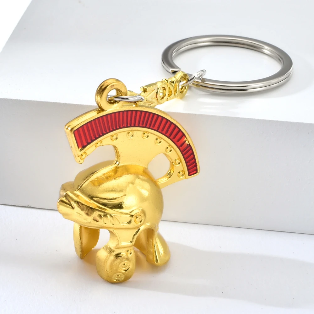 Ancient Roman Cool Keychains For Men Classic Warrior Helmet Keychain ...