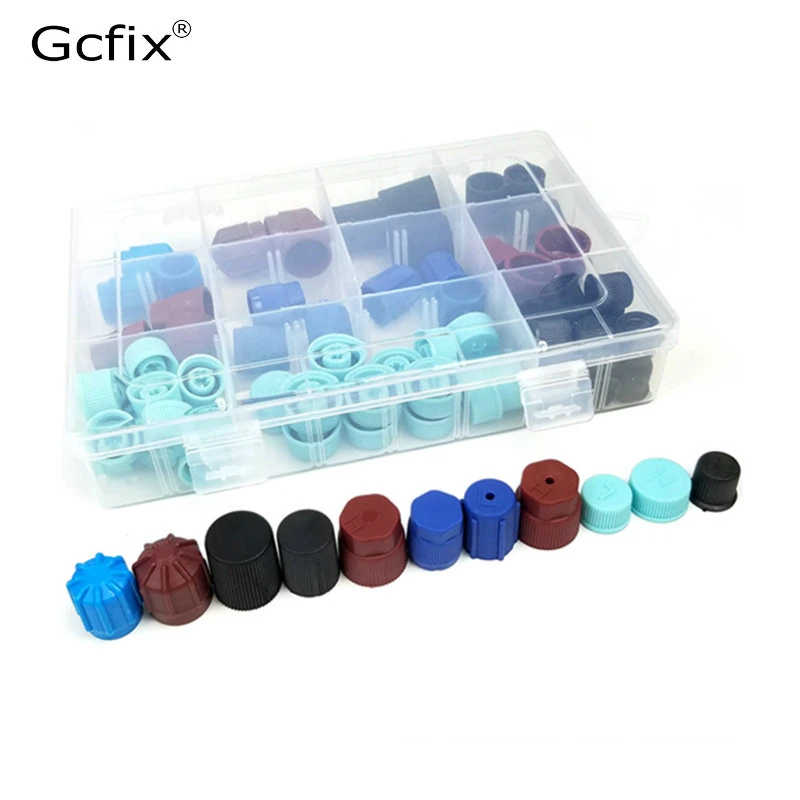 77pcs, A/c R134a R12 Air Conditioning Valve Core Cap Service Port ...
