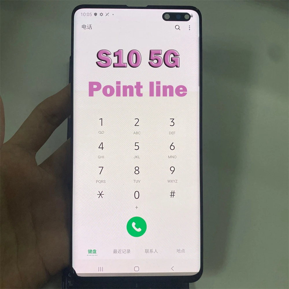 단일 판매 없음 프레임 원래 포인트 라인 결함 삼성 갤럭시 S10 5G G977N LCD 디스플레이 터치 스크린 디지타이저|휴대폰 LCD| - AliExpress