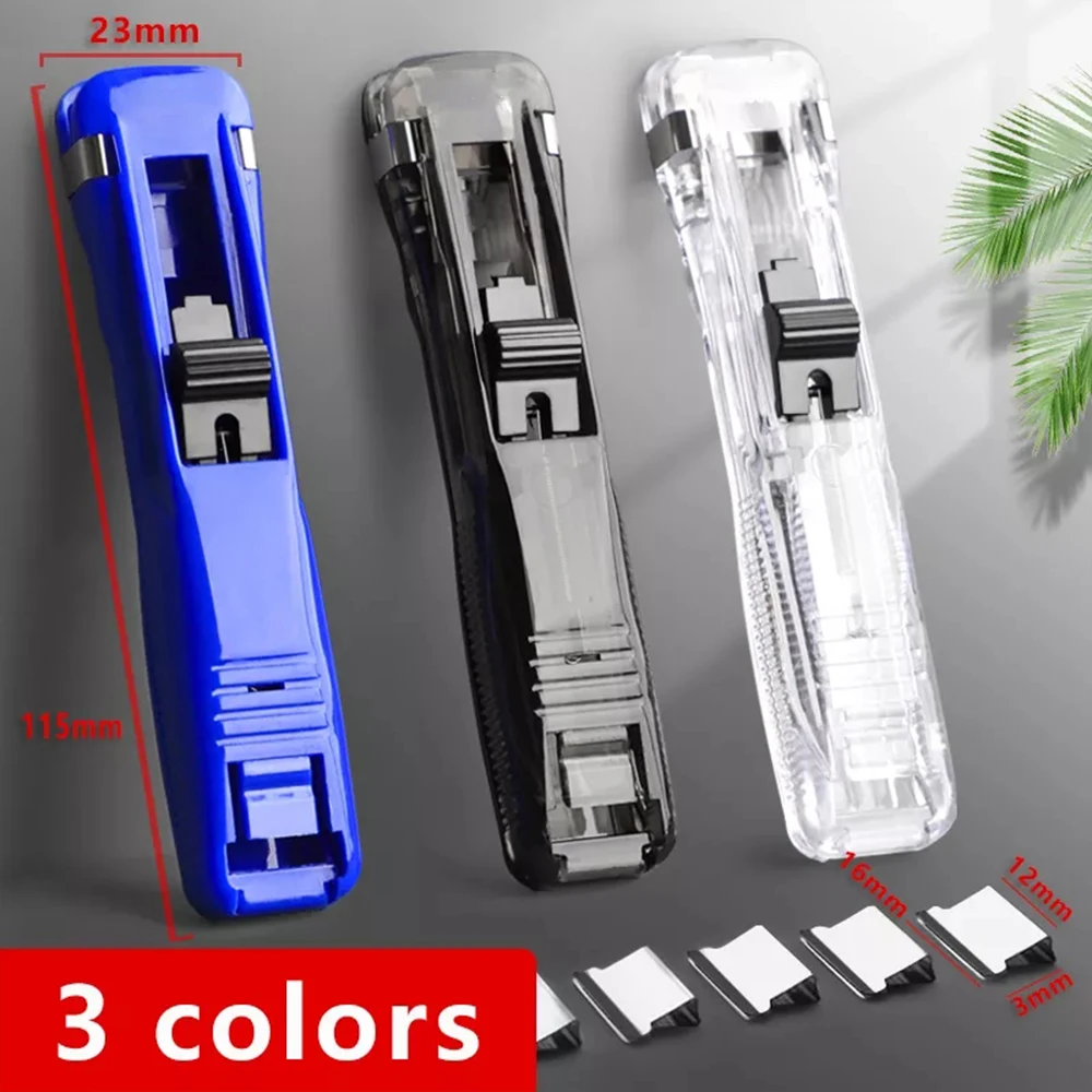 New-Push-Clamp-Binder-Stationery-Clips-Stapler-Voucher-Binding-Fixing ...