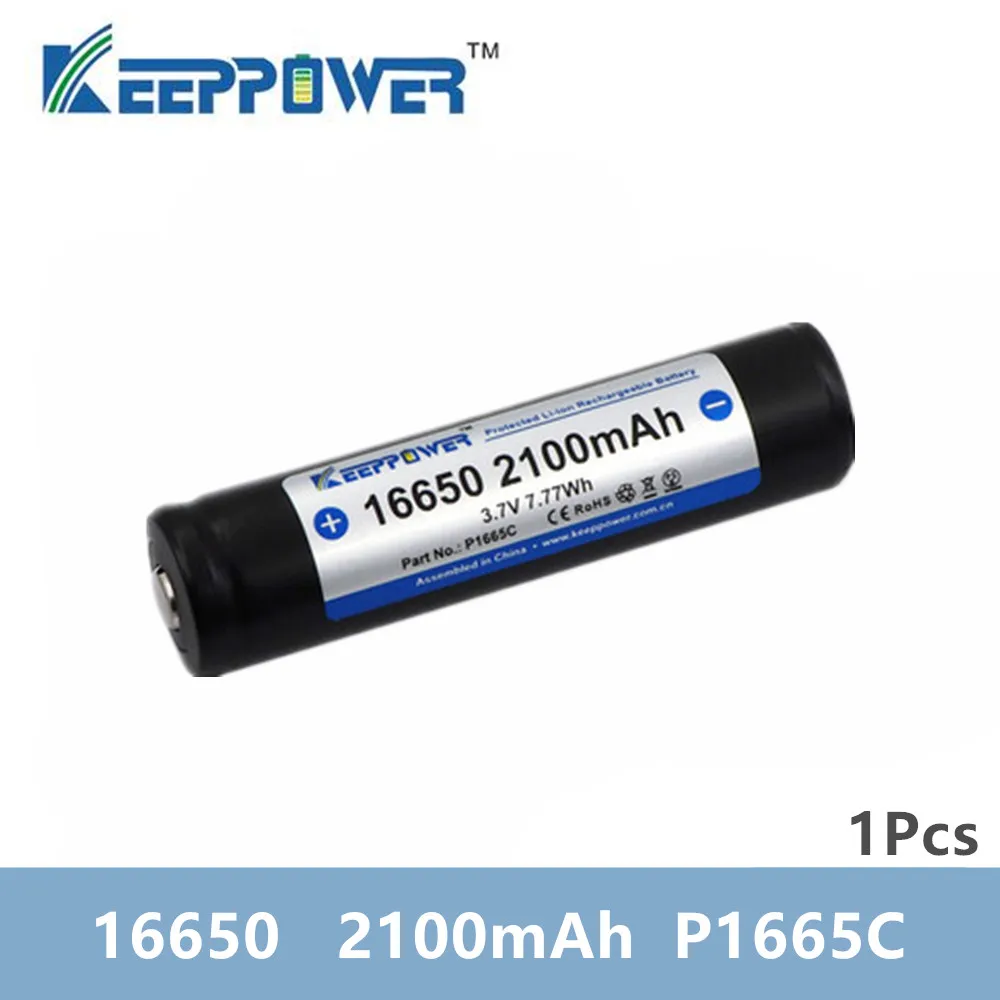 Batería recargable de litio P1665C, 16650 V, 2500mAh, Original ...