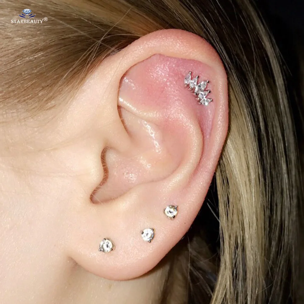 Forward Helix Piercing Cross