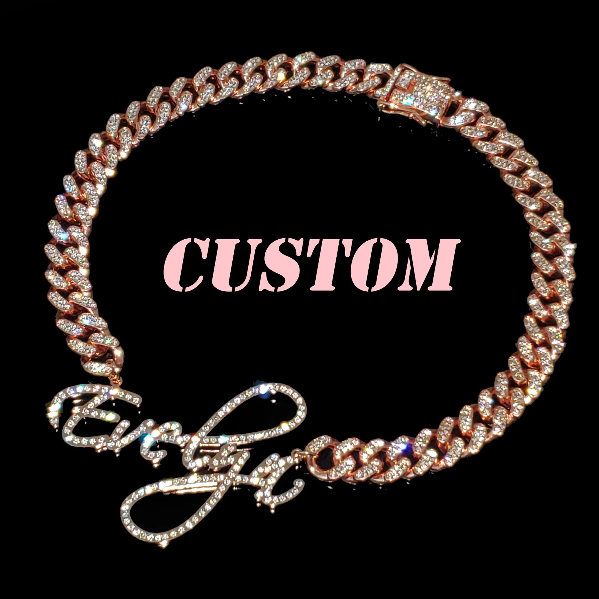 personalised-stainless-steel-nameplate-with-bling-rhinestone-custom