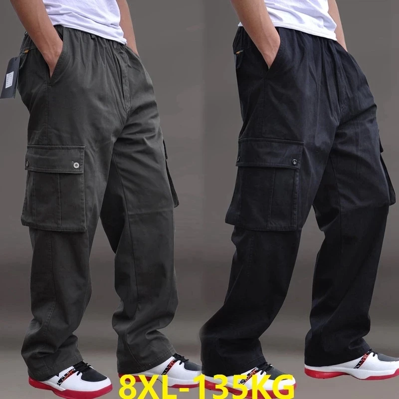 Big-Size-8XL-135KG-spring-winter-Men-thick-Pants-pockets-safari-style ...