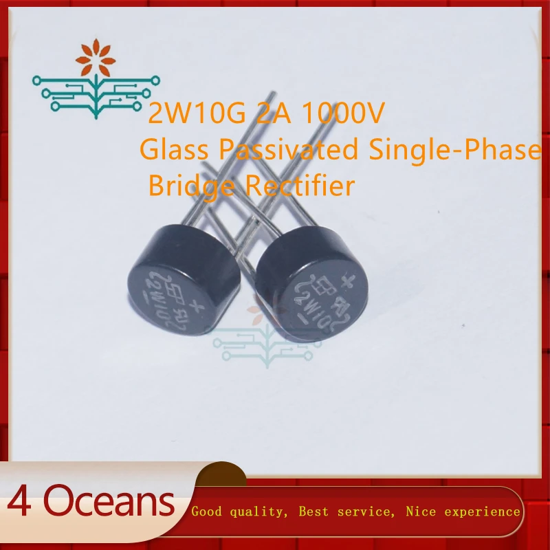 free-shipping-100pcs-2W10G-2W10G-E4-51-Bridge-Rectifier-2A-1000V-Glass ...