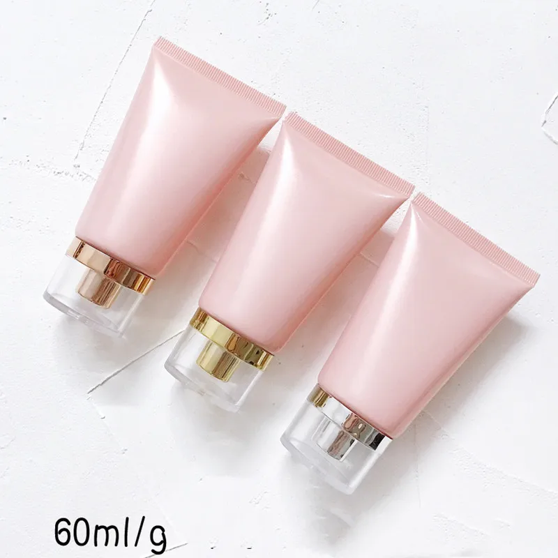 Wholesale 60g/ml Cosmetic Soft Tubes Pearl Pink Cream/Lotion Bottle ...