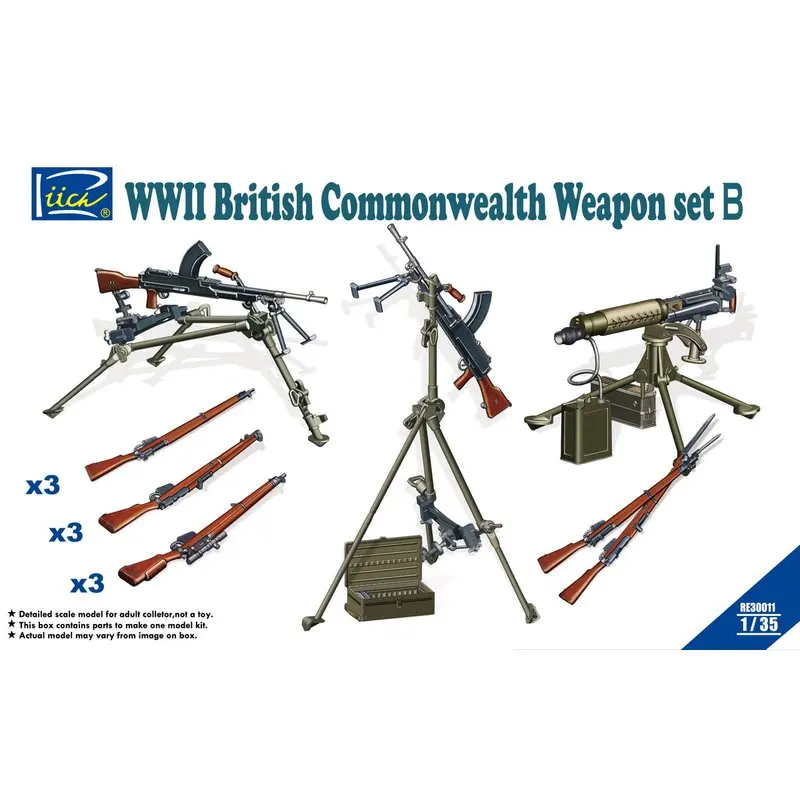 Riich-Models-RE30011-1-35-WWII-British-Commonwealth-Weapon-Set-B-Scale ...