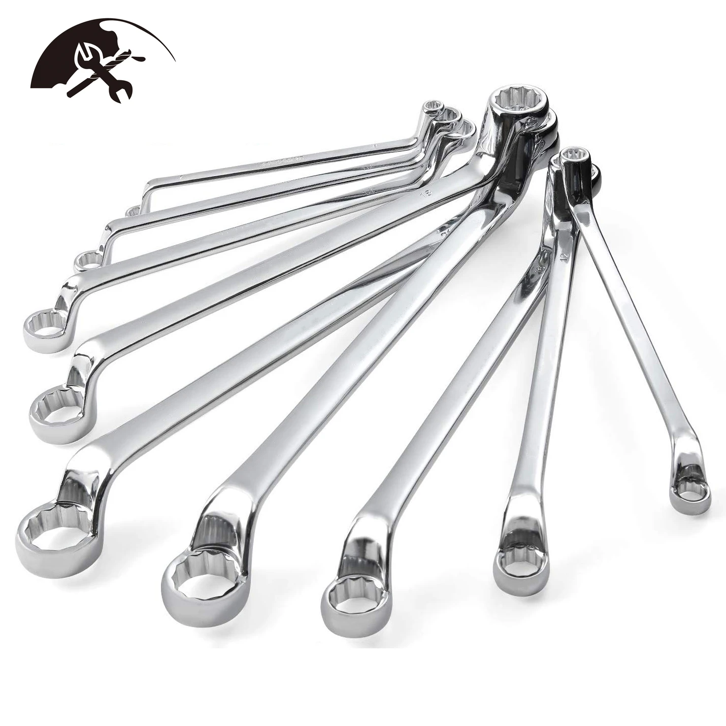 Box End Wrench Dual Head Double End Ring Spanner 45 Degree Offset Ring ...
