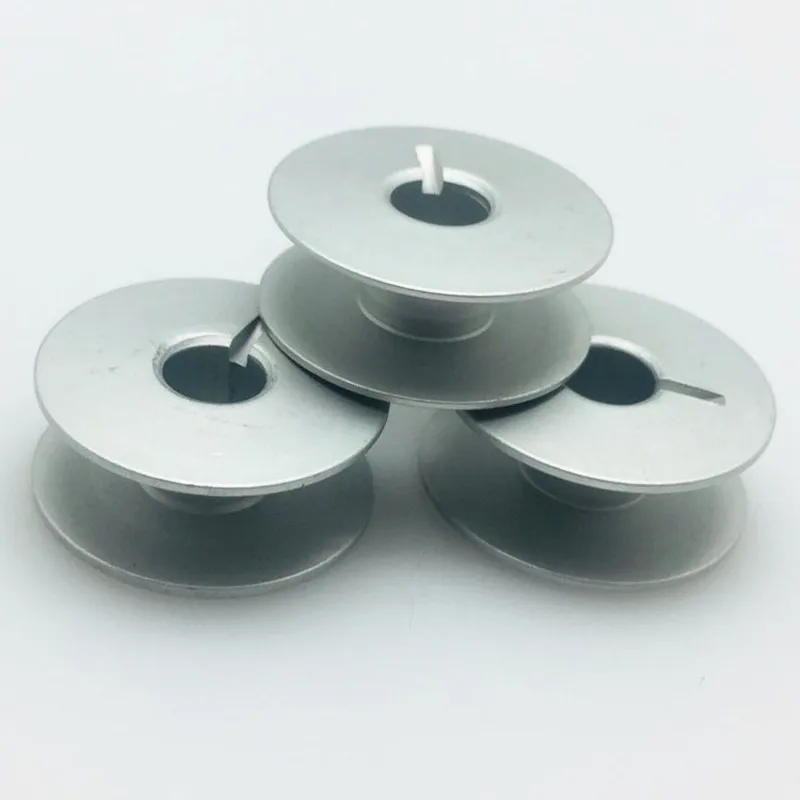 10Pcs-Lot-Industrial-Sewing-Machine-Aluminum-Bobbins-Grooved-bobbins ...