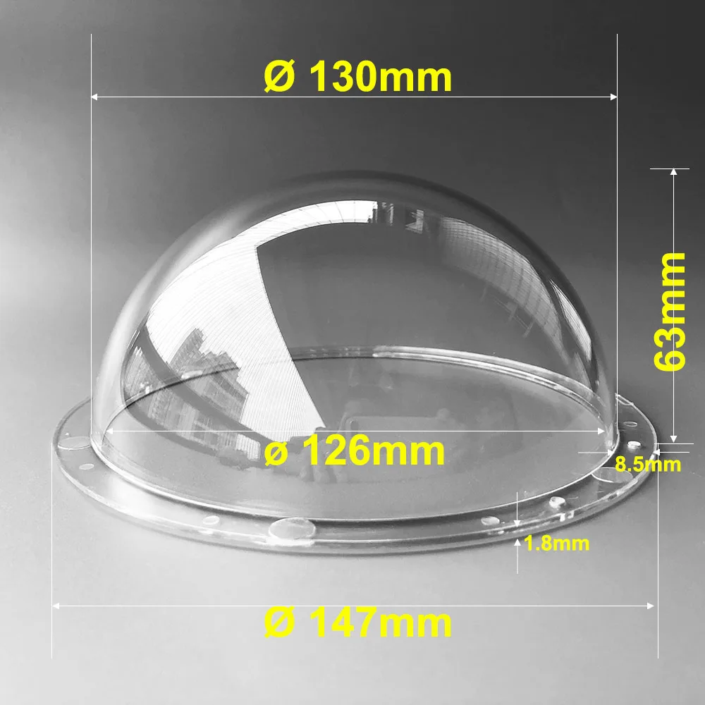 5.78 Inch Outdoor Waterproof Clear Cover Globe Acrylic Plexi Glass ...