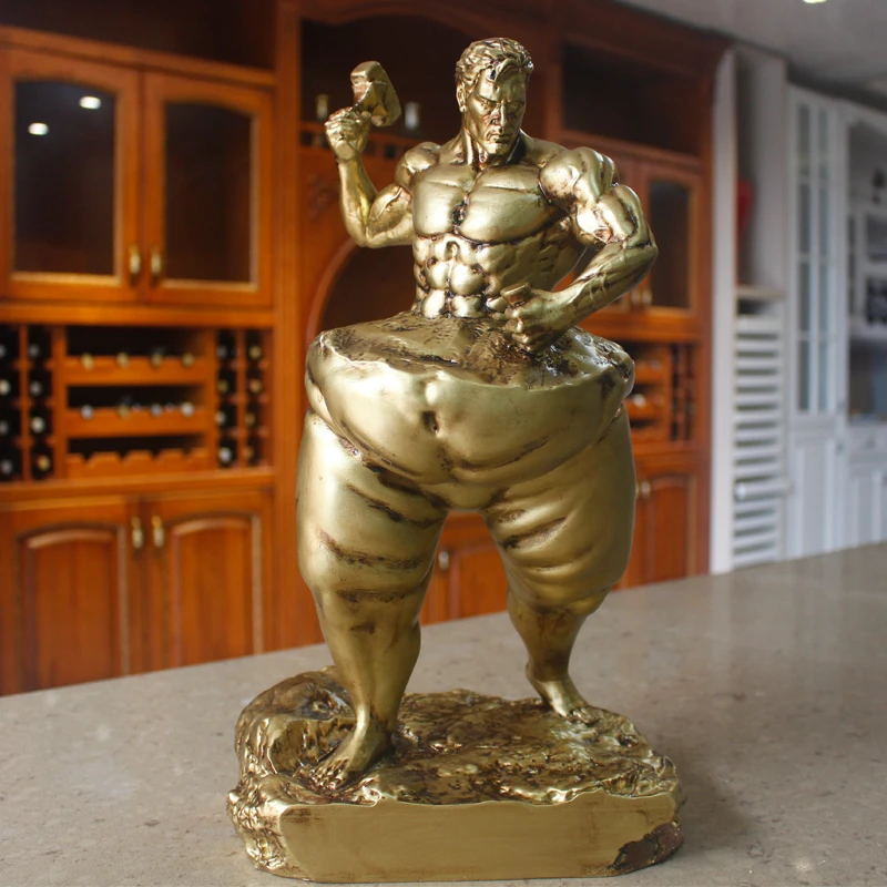 Resin Home Decoration Figure Figurine | Resin Bodybuilding Art ...