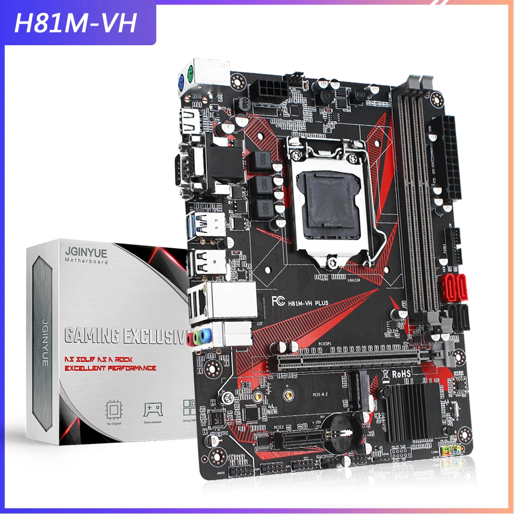JGINYUE-H81-Motherboard-LGA-1150-Suporte-Slot-I3-I5-I7-4th-E3-V3-1150 ...
