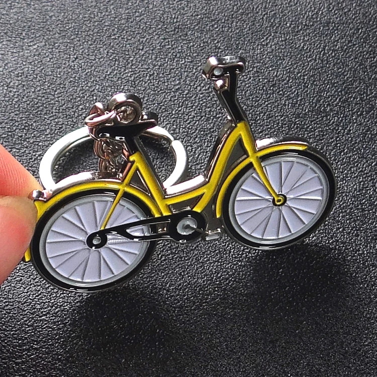 FREE-SHIPPING-BY-DHL-100pcs-lot-Metal-Yellow-Mobile-Bike-Keychains-Zinc ...