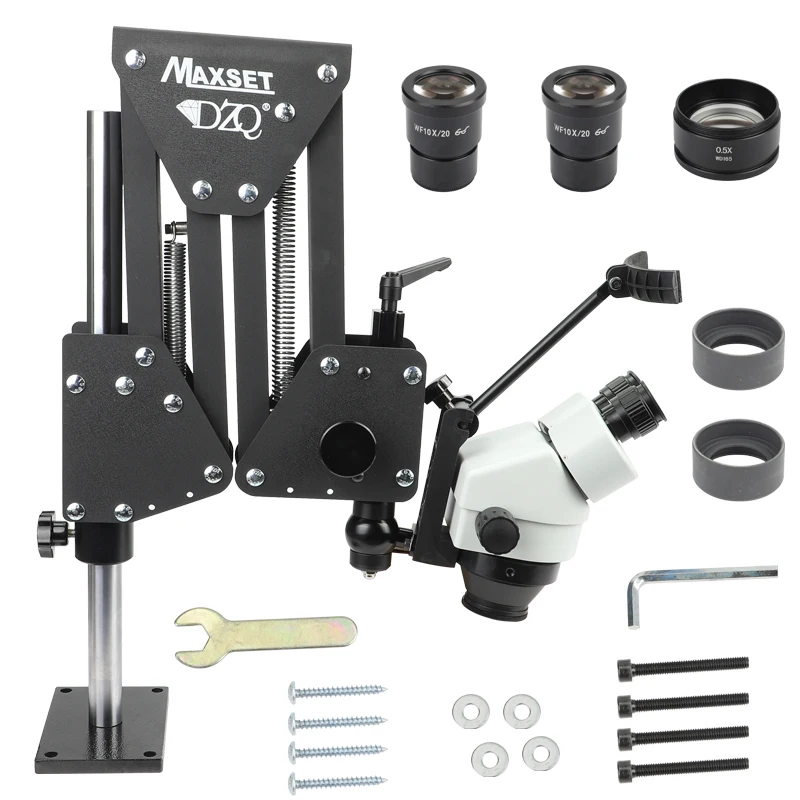 jewelery-tools-7X-45X-Microscope-with-stand-Jewelry-Optical-Tools-Super ...