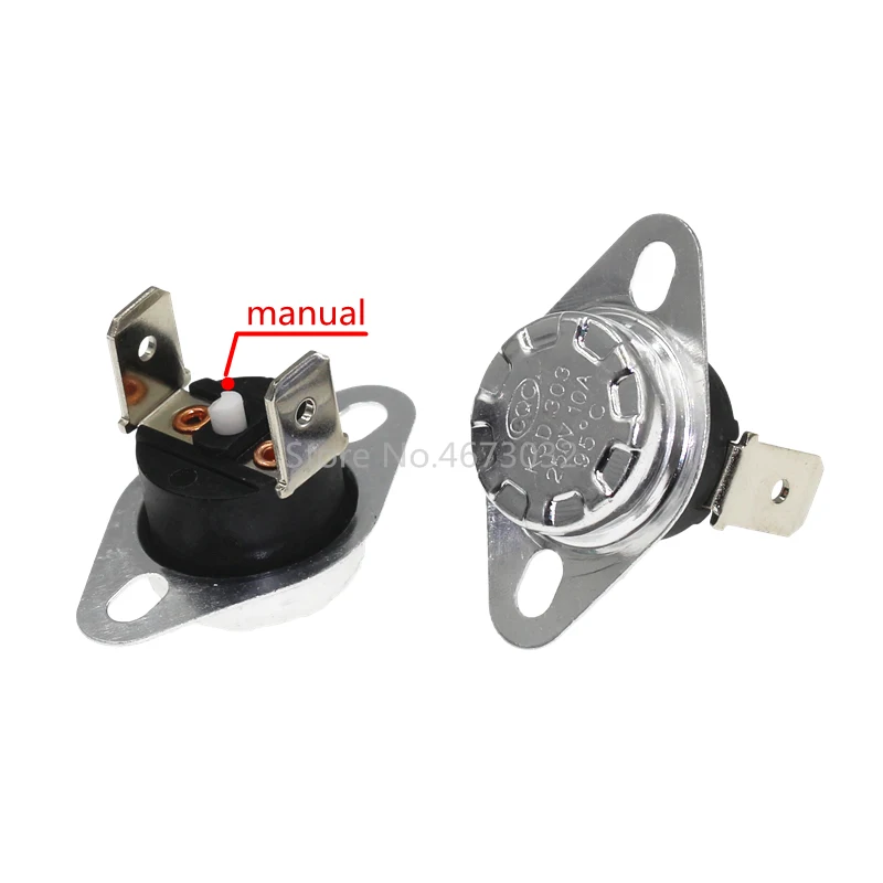 1Pcs KSD301/KSD303 Handmatige Reset Thermostaat Normaal Gesloten (Nc ...