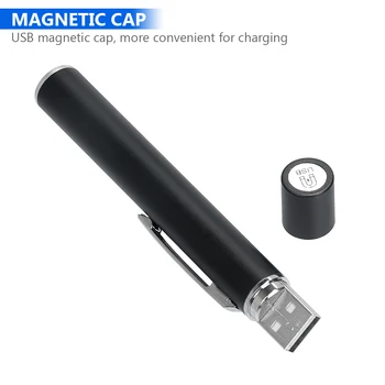 4mW Red Laser Pointer Magnetic USB Rechargeable Pen 3 In 1 Red Laser ...
