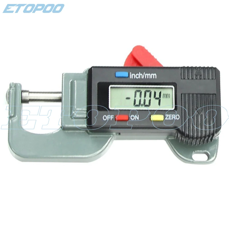 Portable-Precise-Digital-Thickness-Gauge-Meter-Metal-Tester-Micrometer ...