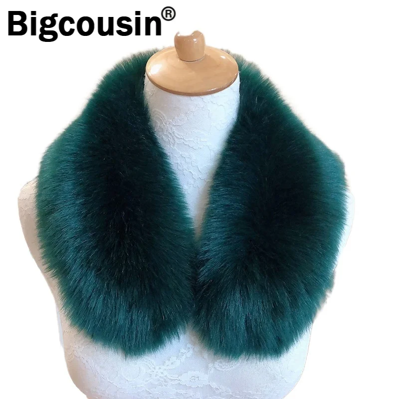Faux Fox Fur Neck Collar | Faux Fox Fur Jackets | Fur Collar Women | Fox Fur Scarves - 55cm ...