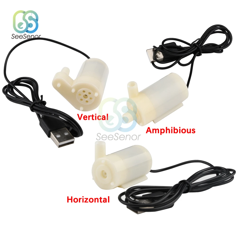 DC-3V-4-5V-Micro-Submersible-and-Amphibious-DC-Motor-Pump-USB-Low-Noise ...