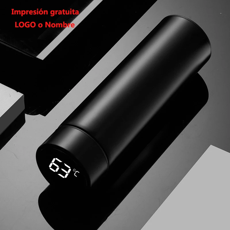 Termo digital inteligente con logotipo personalizado, artículo de acero ...