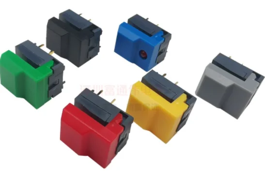 10Pcs PB86-A1 Red LED 6Pin Momentary PCB Mount SPDT Square Push Button ...