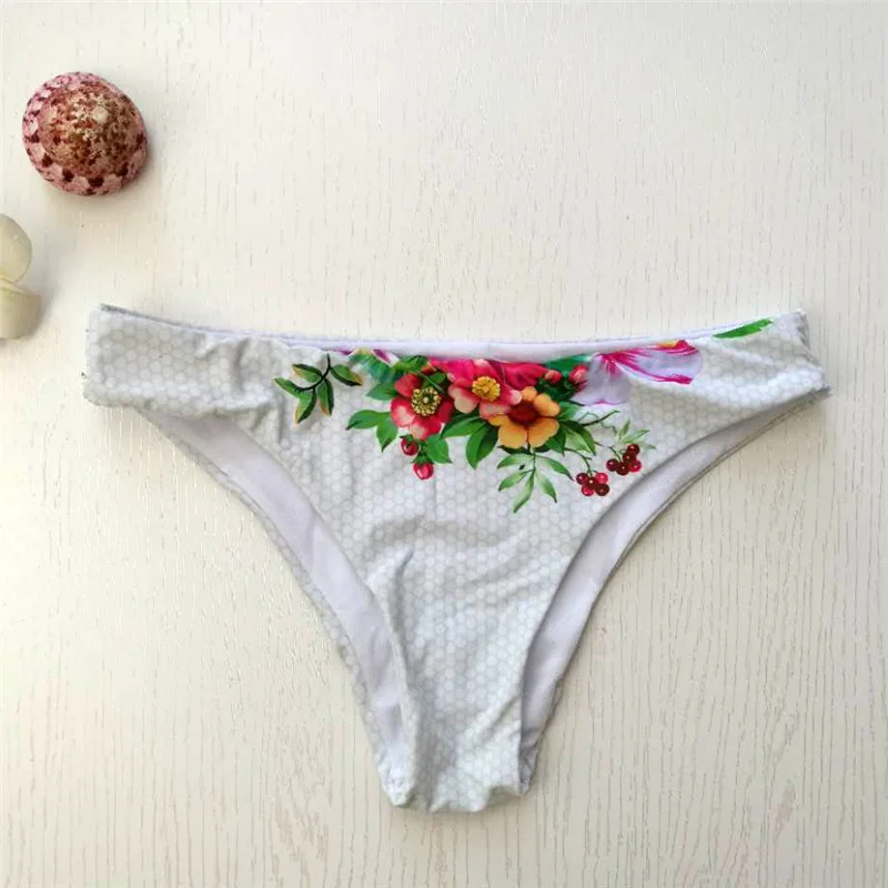 2019 white Swimsuit bandeau Bikinis set micro Swimsuit Women print ...