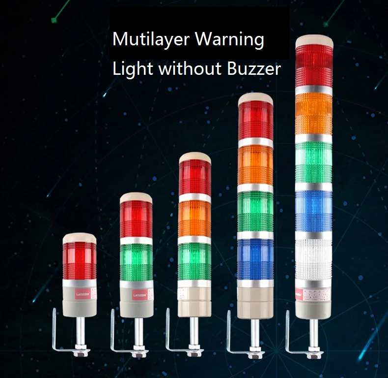 Industrial Multilayer Safety Stack Alarm Lamp Side Hanging LED Signal ...