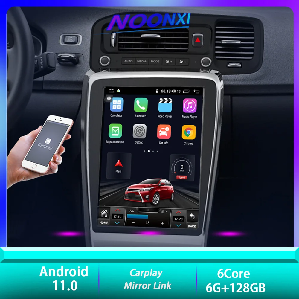 For-Volvo-S60-V60-2011-2020-Central-Multimidia-Android-Auto-Car-Radio ...