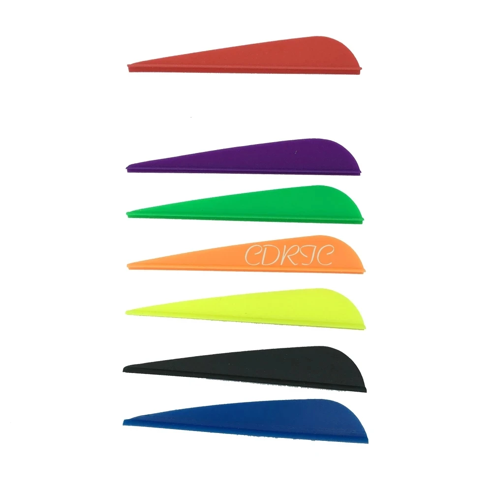 24PCS-Arrow-Feather-Vanes-3-Red-White-Black-Blue-Purple-Orange-Yellow ...