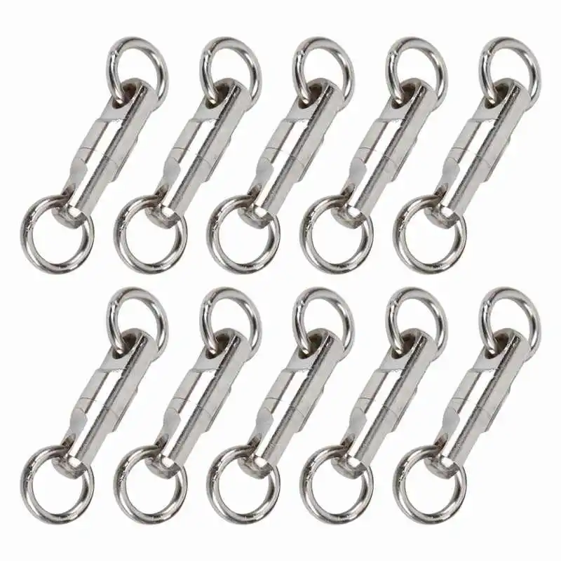 10-20pcs-Fishing-Swivel-Heavy-Duty-Ball-Bearing-Connector-Rolling ...