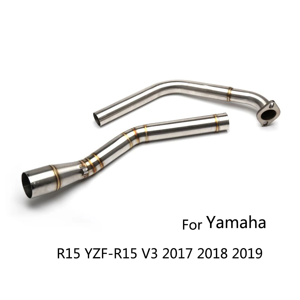 من أجل Yamaha R15 YZF-R15 V3 2017 2018 2019 رأس أنبوب العادم للدراجة ...