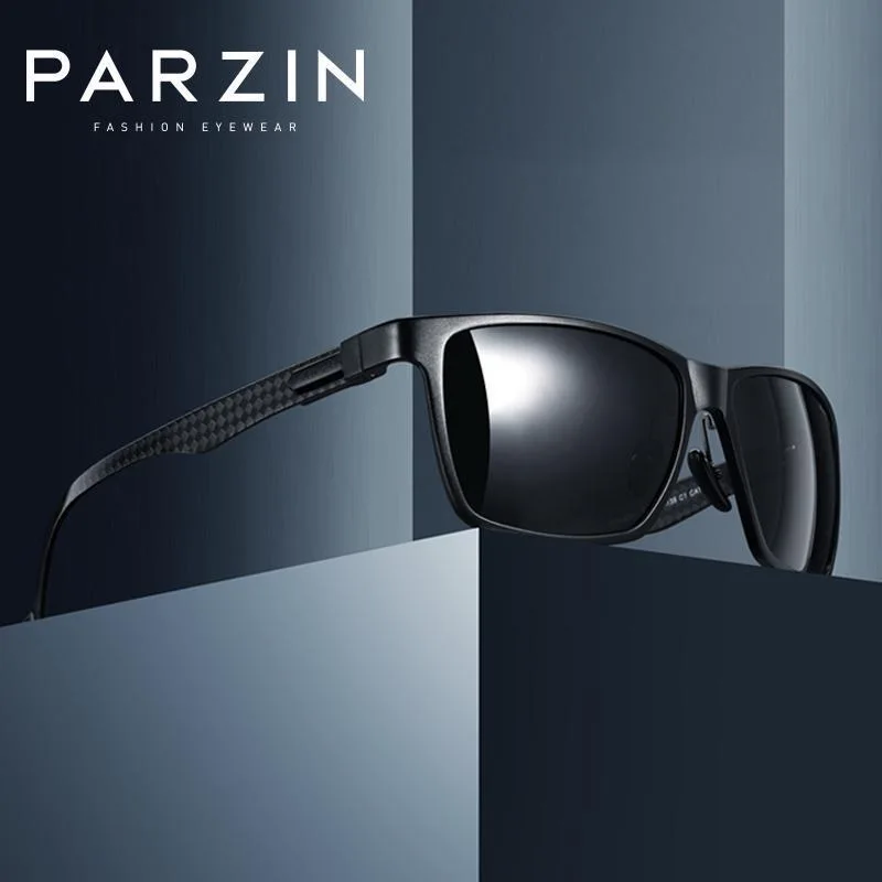 Parzin Polarized Sunglasses Men Aluminum Magnesium Alloy Large Frame ...
