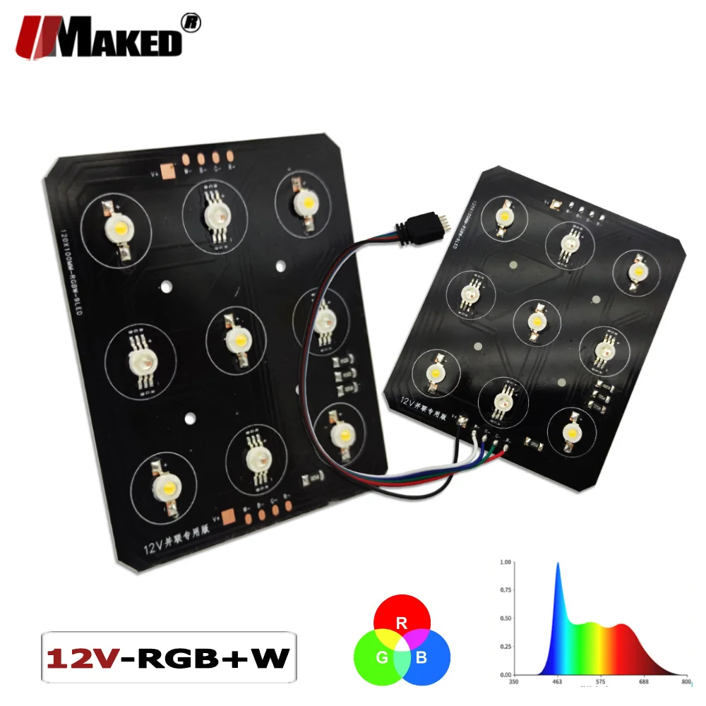 LED-Aquarium-Light-PCB-Plate-RGB-Full-Specturm-20-100W-Use-Smart-APP ...