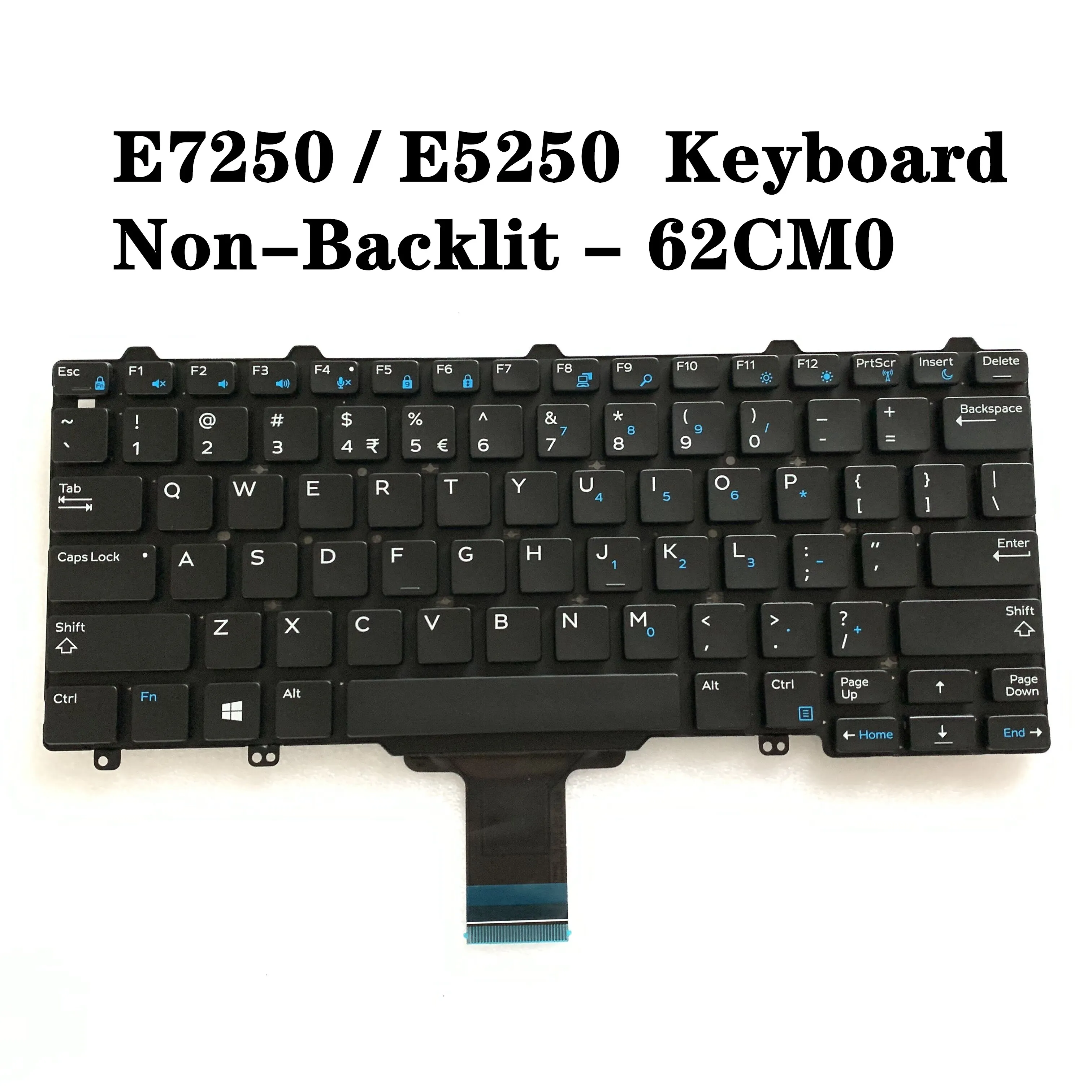 100%New Original US English FOR Dell Latitude E7250 E5250 Laptop ...