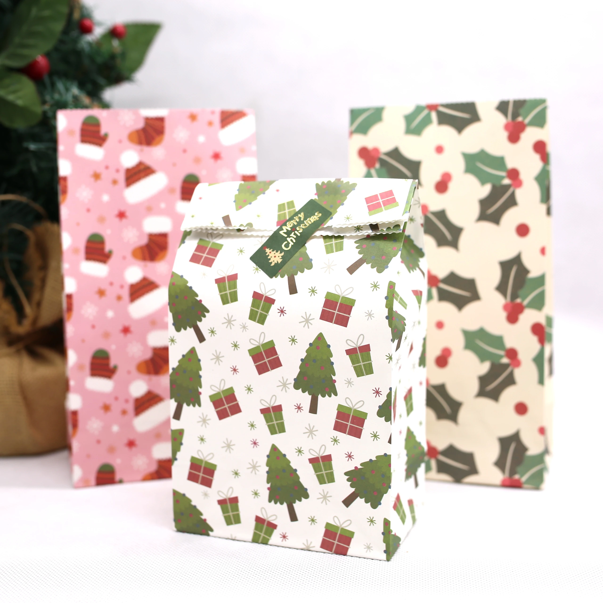 Merry-Christmas-Candy-Gift-Bag-Food-Cookies-Packing-Paper-Bags ...