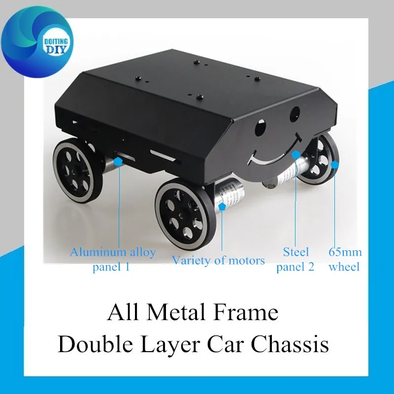 Double-Layer-Metal-Car-Chassis-65mm-Metal-Meter-Wheel-RC-Smart-Robot ...
