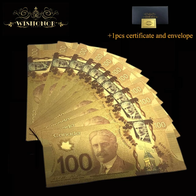 Stacks Of 100 Canadian Money