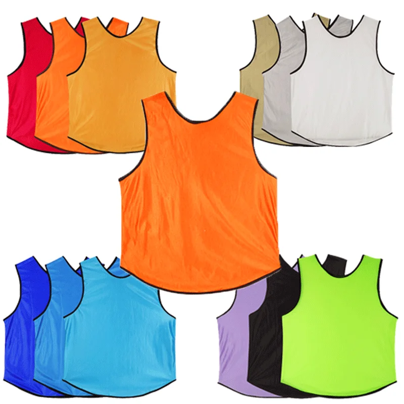 Men's Poliéster Futebol Team Vest, Basquete Jersey, Futebol Bibs Treino ...