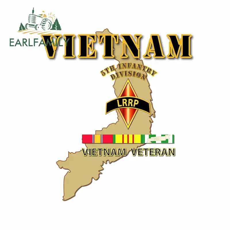 EARLFAMILY-13cm-x-11-5cm-for-Emblem-Vietnam-5th-LRRP-Car-Sticker ...