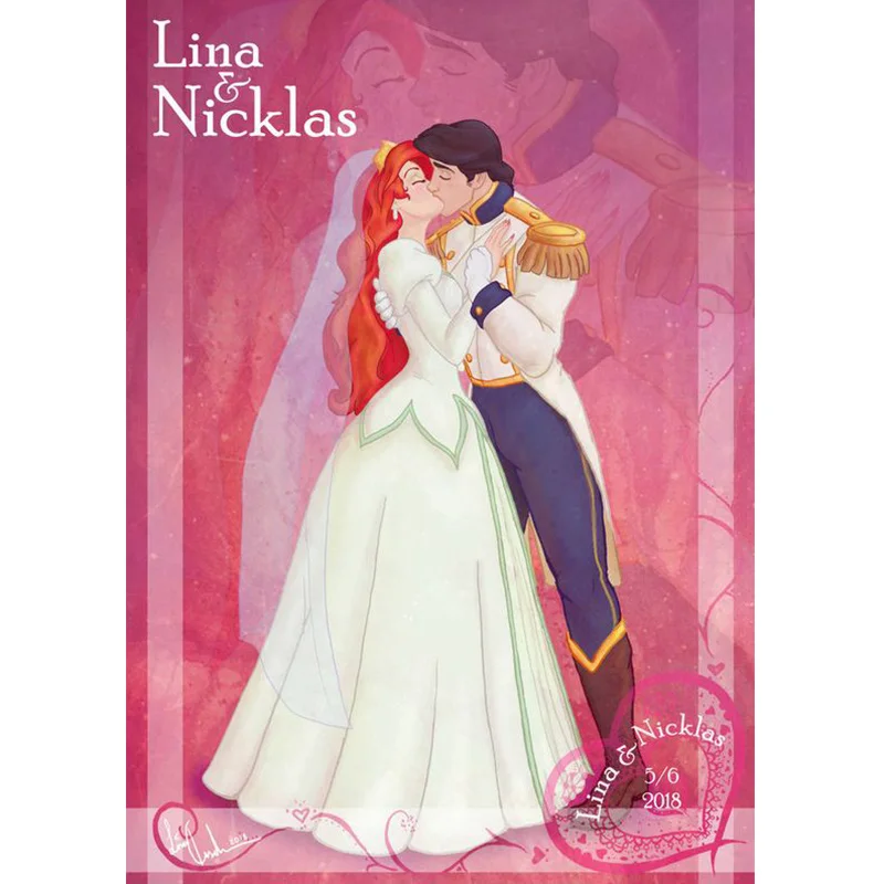 Princess Ariel And Prince Eric Kissing