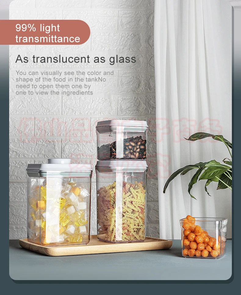 Couleur 2.5L Boîtes de lait en poudre transparentes étanches à l ...