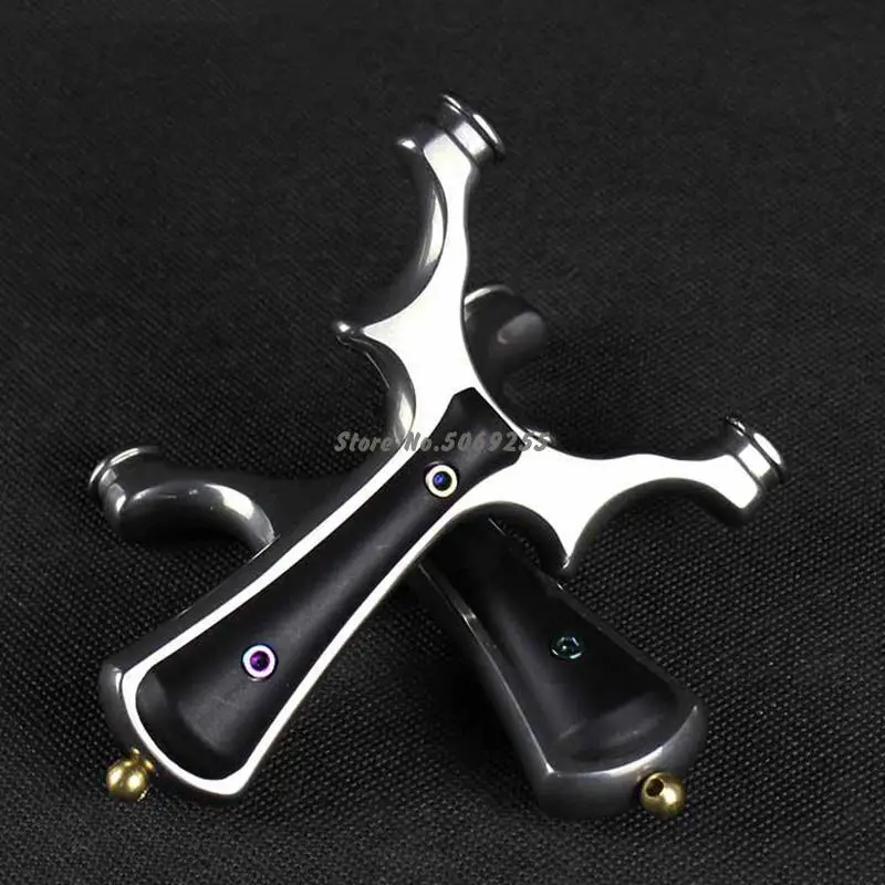 Powerful Stainless Steel Hunting Slingshot Catapult +abs Patch Handle ...