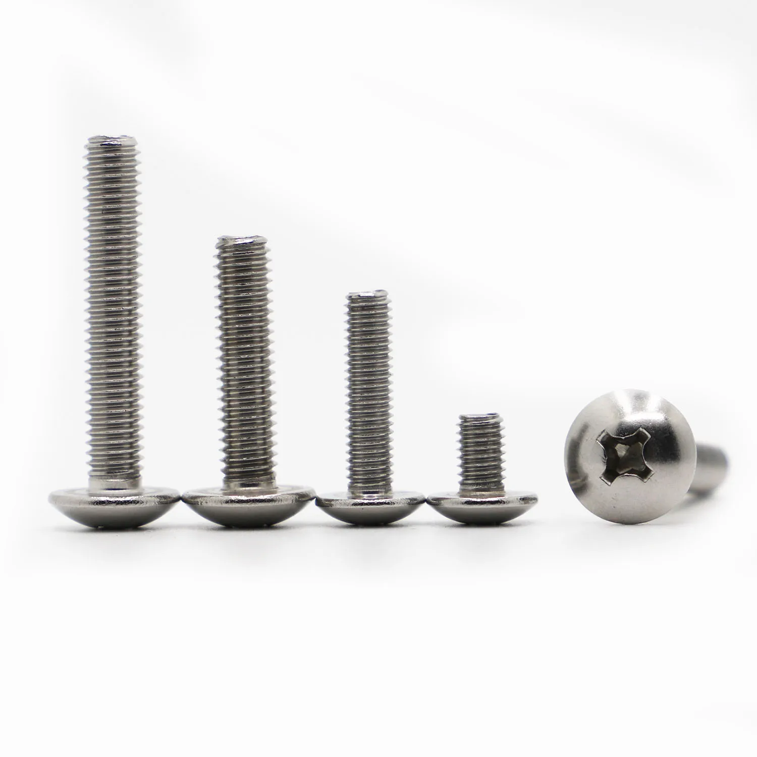 10/50X M2 M2.5 M3 M4 M5 M6 Round Mushroom Philips Screw A2-70 Stainless ...