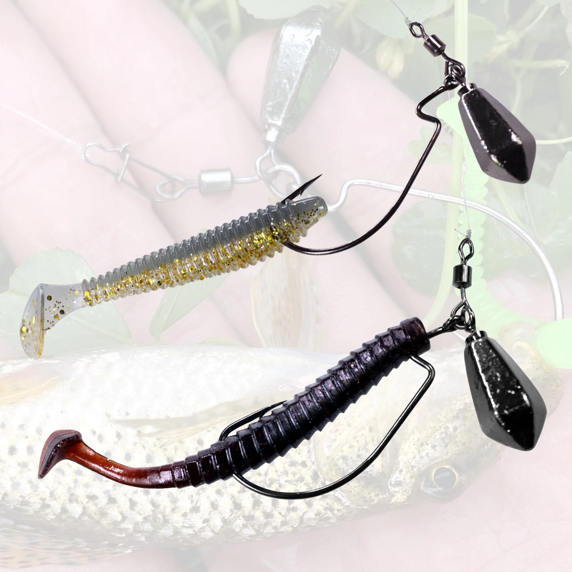 Thkfish Offset Fishing Hooks 5g 7g 10g 14g Wide Crank Offset Hook With ...